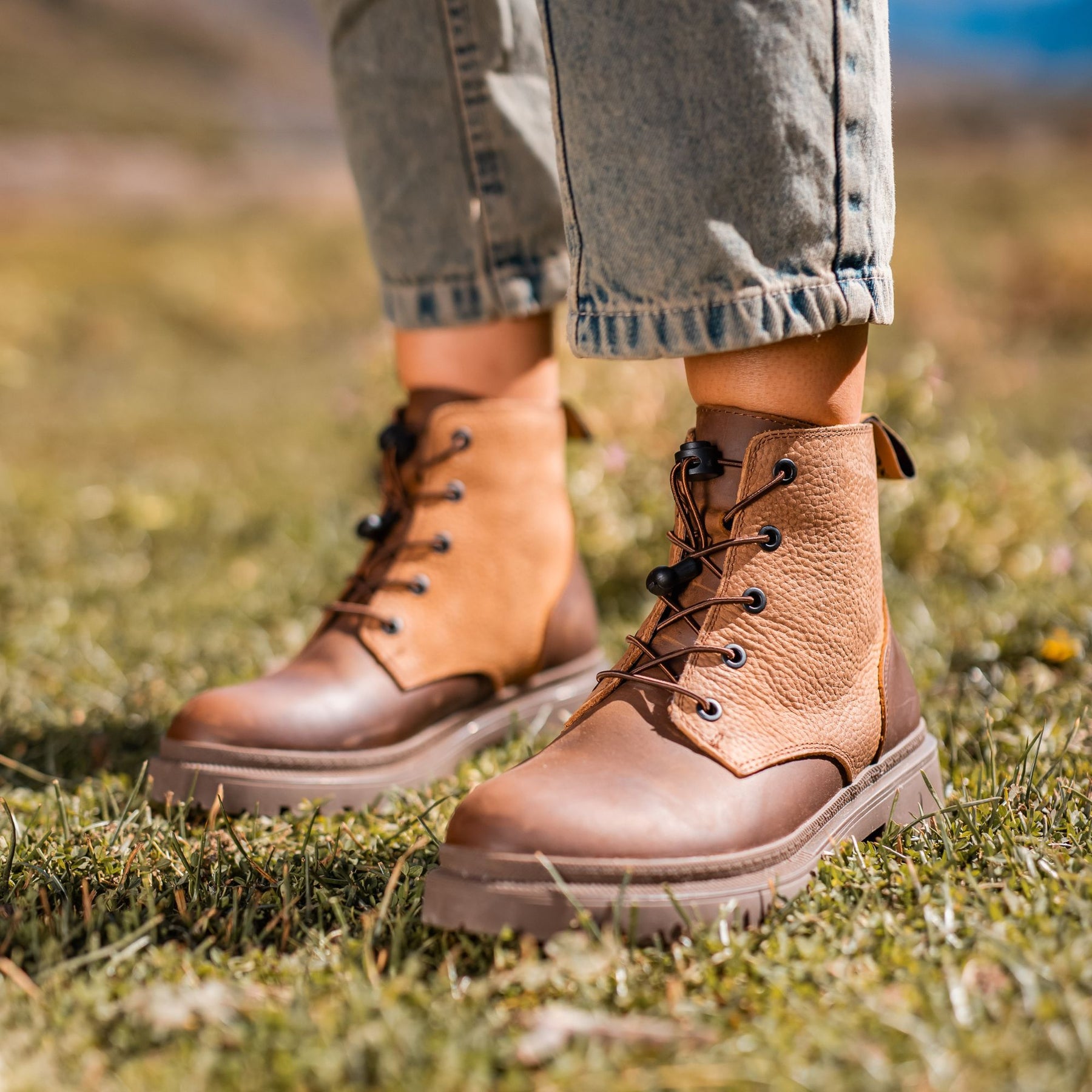 Renox Explorer 2 Café Rústico Mujer │ Bototos o Botines de Cuero ...